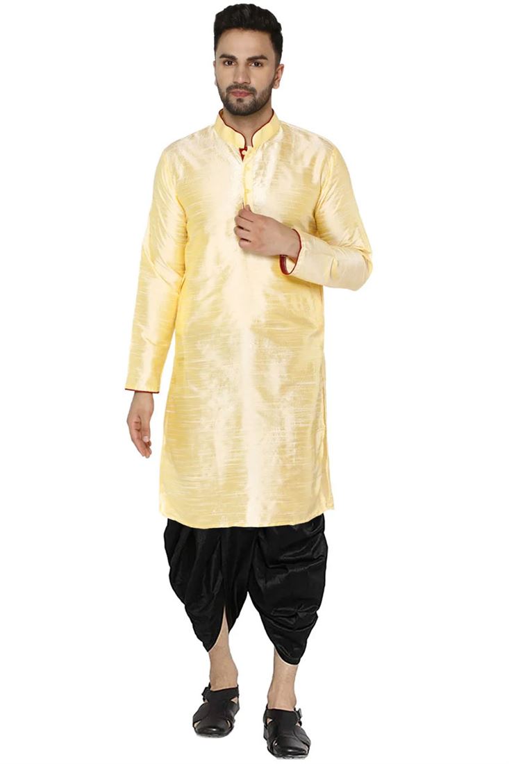Buy Cream Color Function Wear Dhoti Style Kurta Pyjama online from ...
